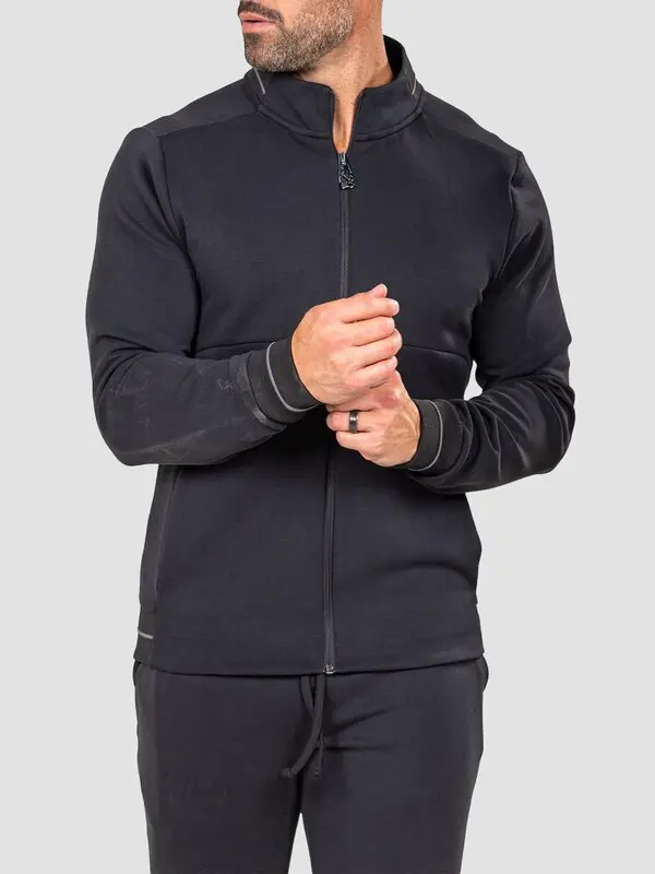 MACEOO Marthyr Zip Sweater - Black
