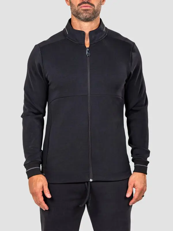 MACEOO Marthyr Zip Sweater - Black