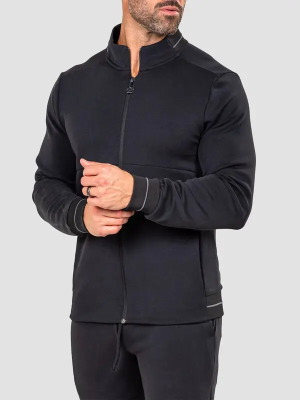 MACEOO Marthyr Zip Sweater - Black