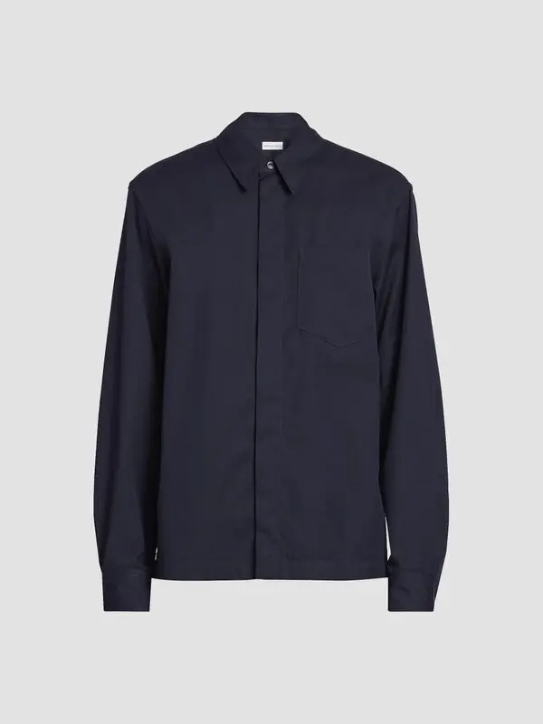 Dries Van Noten Corran Cotton-wool Button-front Shirt