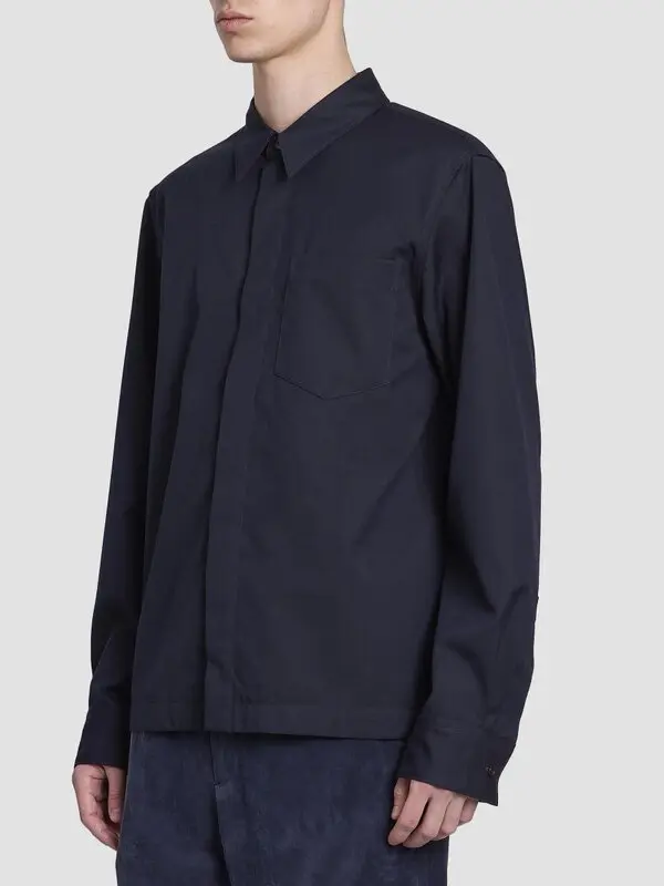 Dries Van Noten Corran Cotton-wool Button-front Shirt