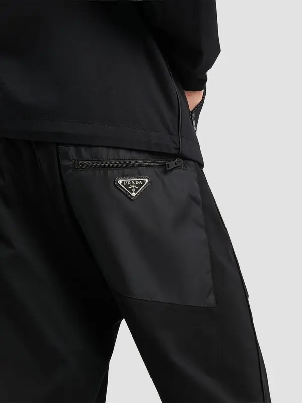 Prada Technical Cotton And Re-nylon Pants