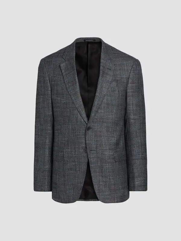 Emporio Armani Textured Wool-blend Sport Coat