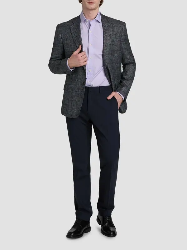 Emporio Armani Textured Wool-blend Sport Coat