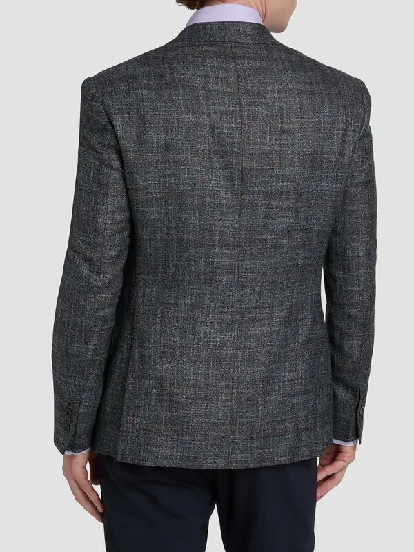 Emporio Armani Textured Wool-blend Sport Coat