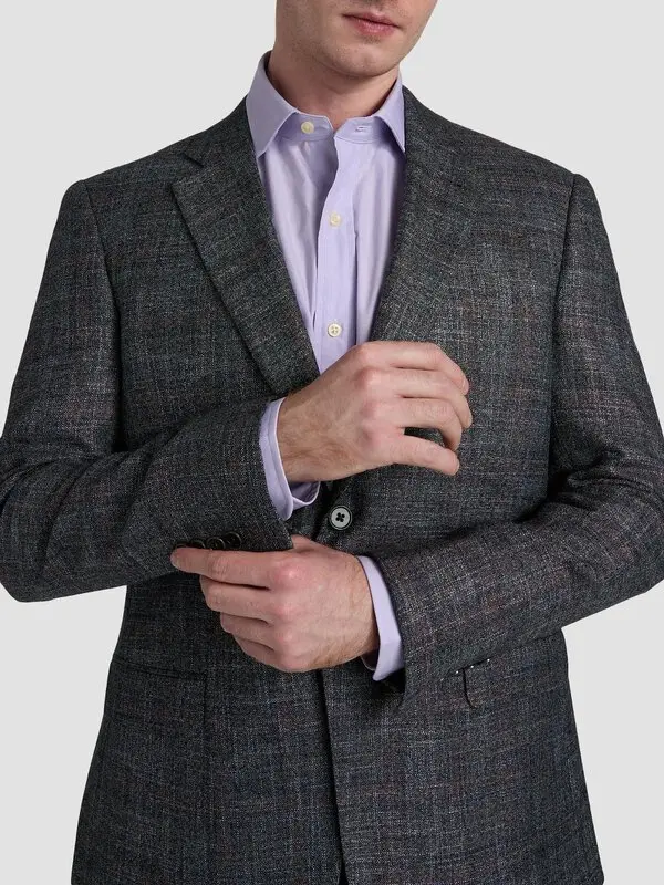 Emporio Armani Textured Wool-blend Sport Coat