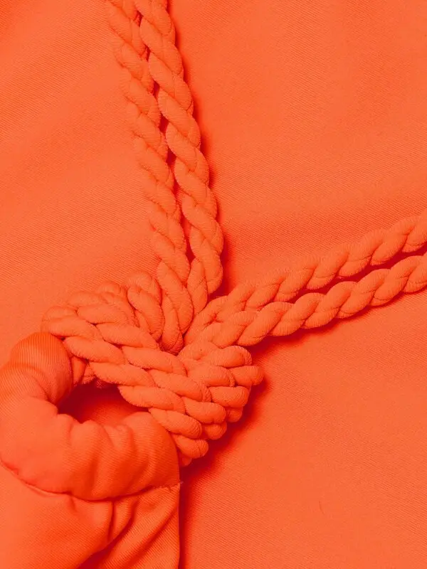 MILLY Braided One-piece Swimsuit - Orange