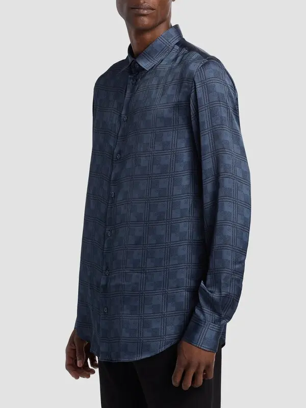 Emporio Armani Plaid Sport Shirt