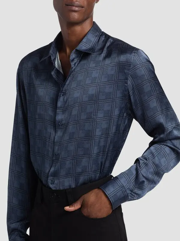Emporio Armani Plaid Sport Shirt