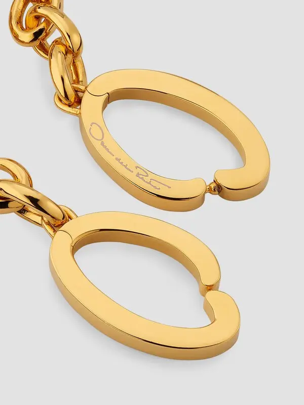 Oscar De La Renta Goldtone Heart & 'o' Bag Charm