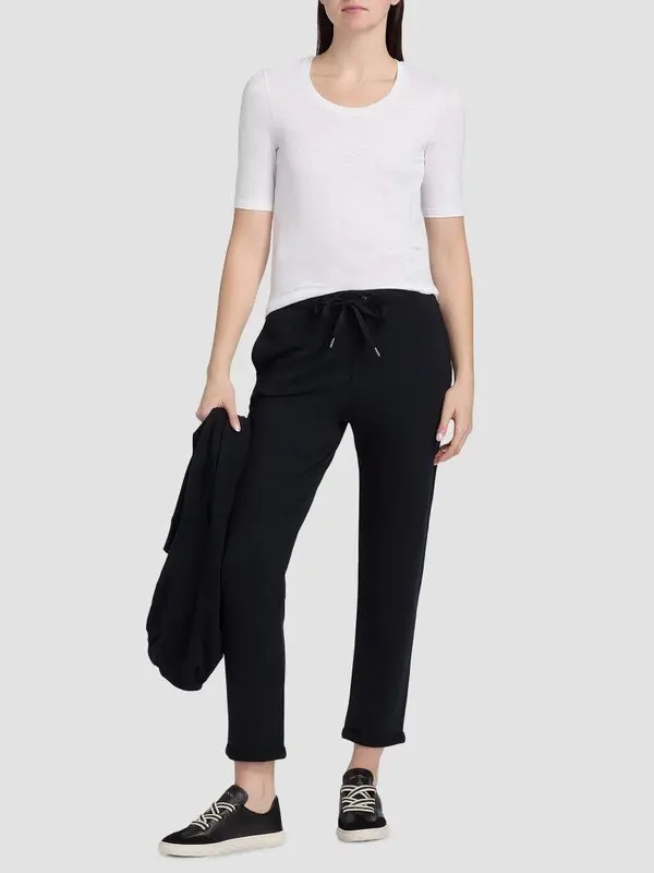 Majestic Filatures Scoopneck Stretch Linen Top
