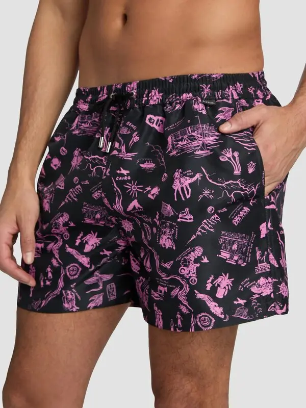 Paul Smith Travel Stories Swim Shorts