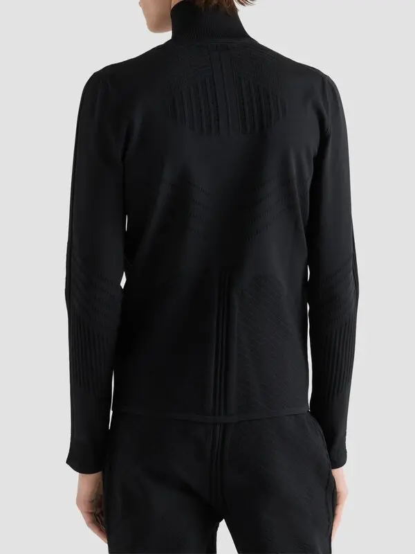 Prada Technical Knit Turtleneck Sweater