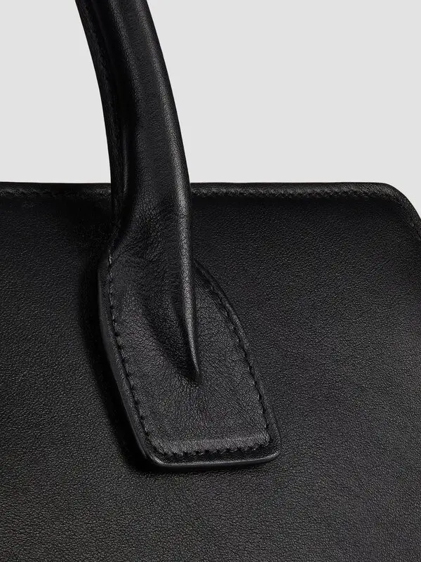 NILI LOTAN Lou Leather Top Handle Bag - Black