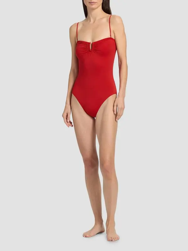 NILI LOTAN Semi-sweetheart One-piece Swimsuit - Red