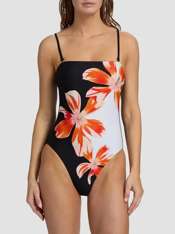 MILLY Tropical Flame One-piece Swimsuit - Multi