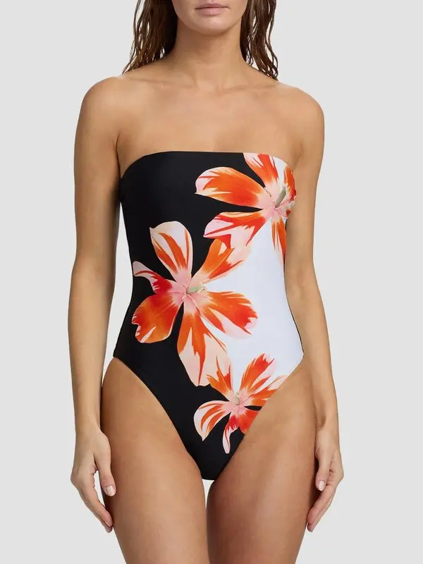 MILLY Tropical Flame One-piece Swimsuit - Multi