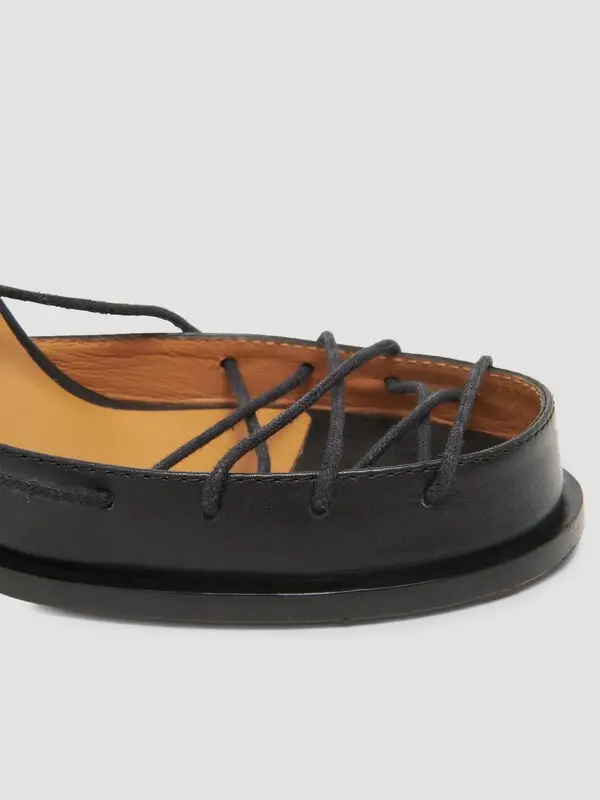Moschino 105mm Strappy Leather Sandals