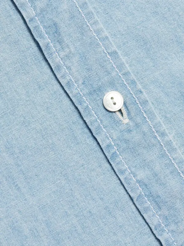 NILI LOTAN Monti Denim Button-front Shirt