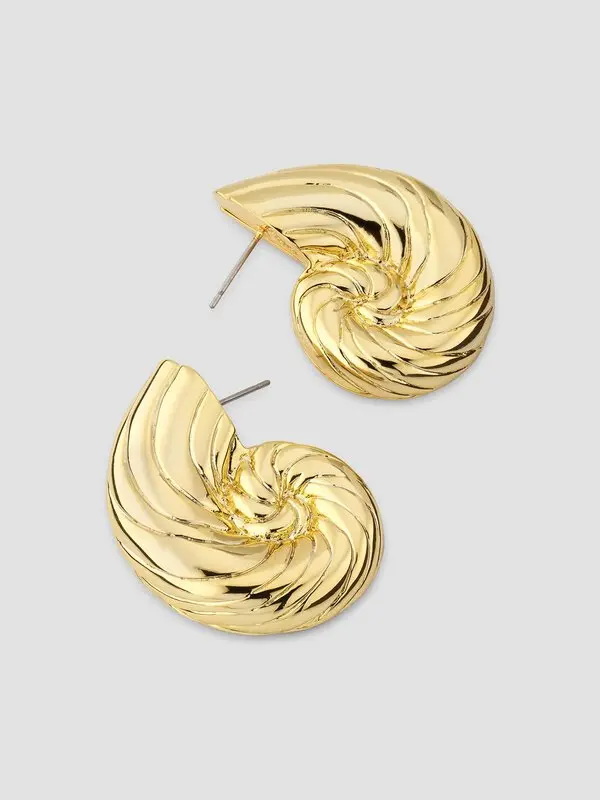 Lele Sadoughi Nautilus 14k--plated Stud Earrings