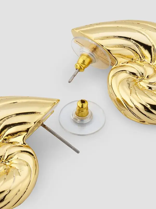 Lele Sadoughi Nautilus 14k--plated Stud Earrings