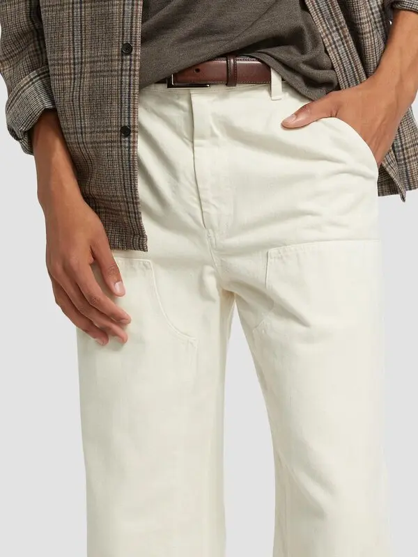 NILI LOTAN Miller Cotton Workwear Pants