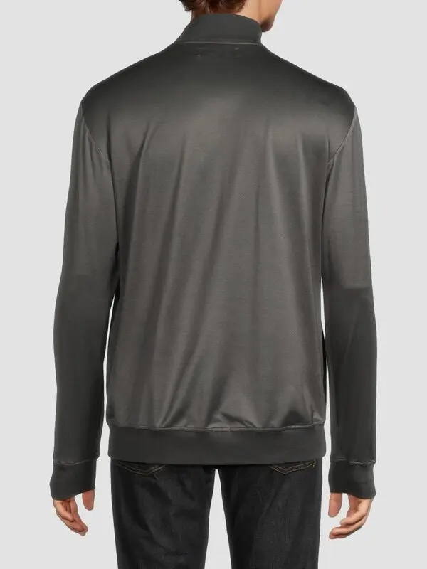 Kiton Shiny Jersey Swim Jacket - Grey