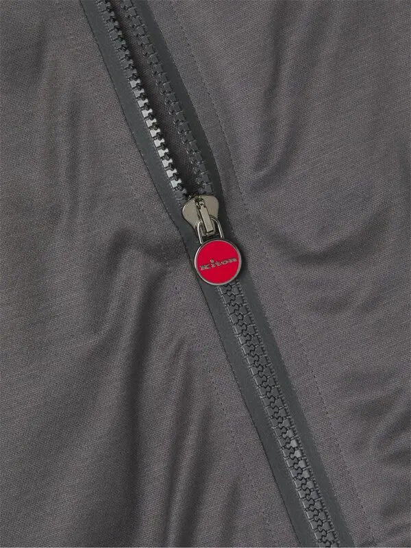 Kiton Shiny Jersey Swim Jacket - Grey