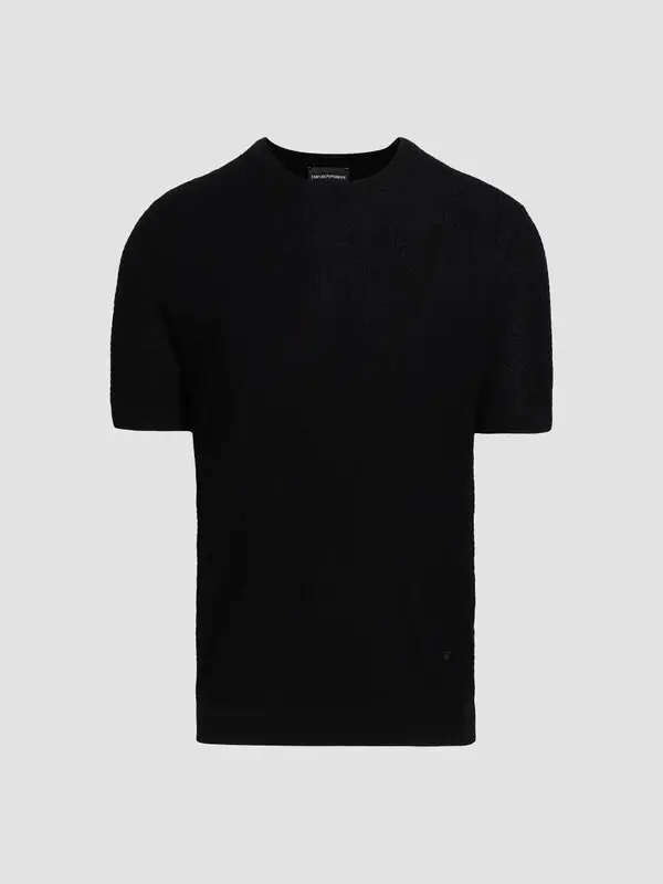 Emporio Armani Chain Stitch Wool T-shirt
