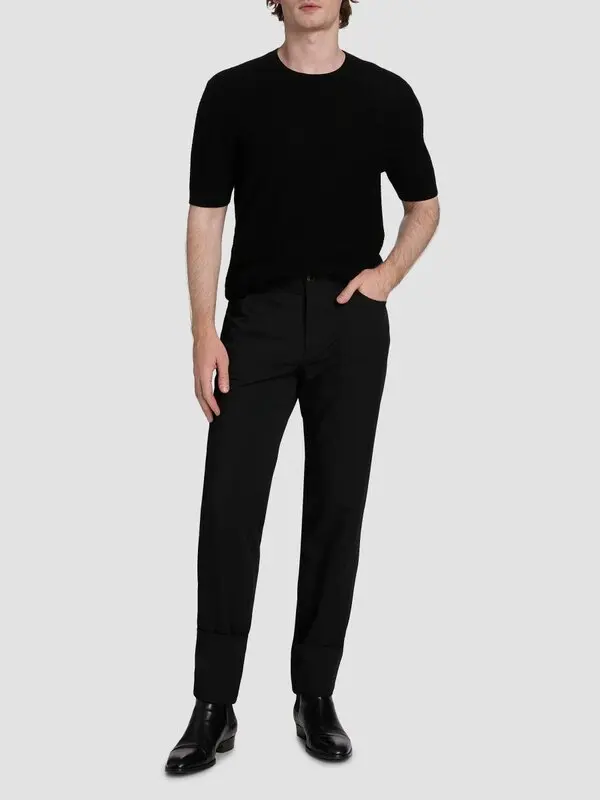 Emporio Armani Chain Stitch Wool T-shirt