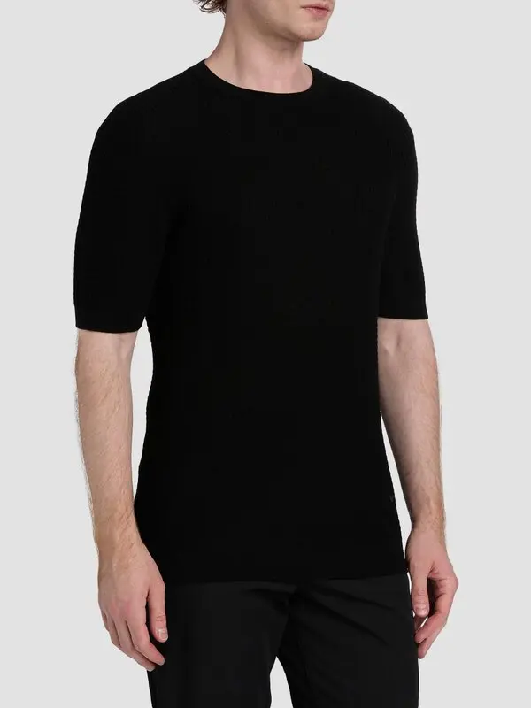 Emporio Armani Chain Stitch Wool T-shirt