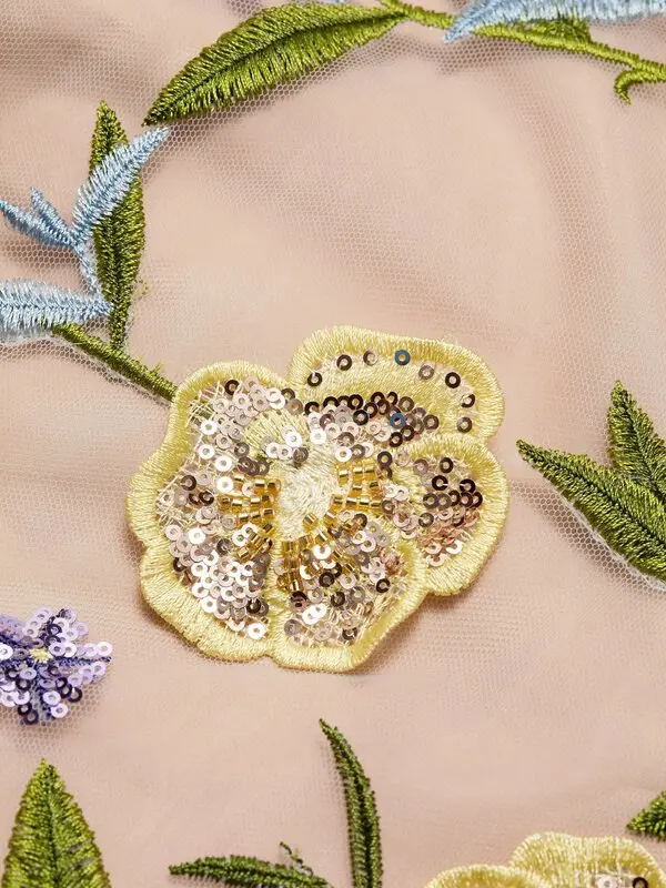 MILLY Ivette Sequin-embroidered Minidress