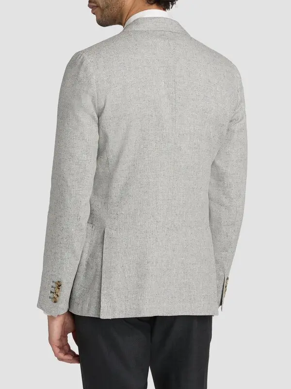 Paul Smith Linen-silk-wool Double-breasted Blazer