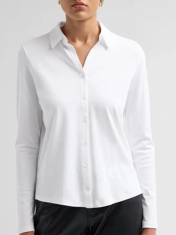 Majestic Filatures Supima Cotton Button-front Shirt