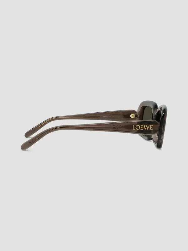 Loewe Slim 54mm Rectangular Sunglasses - Brown