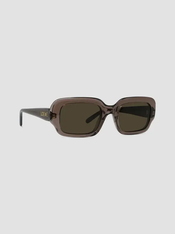 Loewe Slim 54mm Rectangular Sunglasses - Brown
