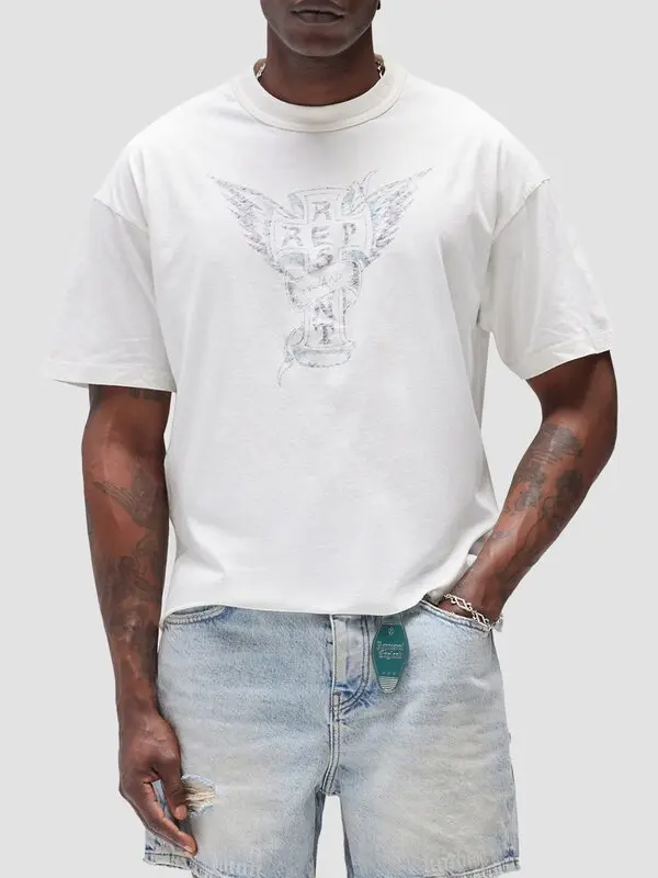 REPRESENT Westside Cotton-blend Crewneck T-shirt