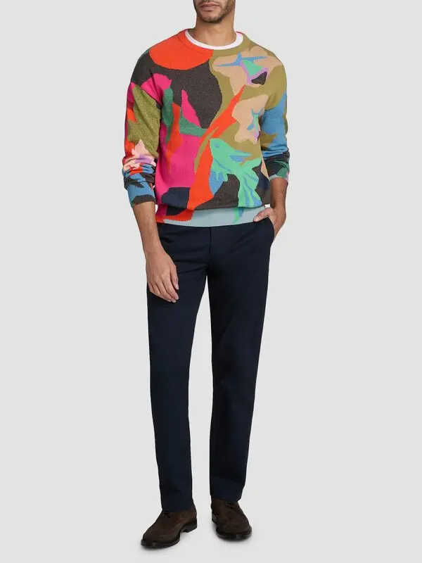 Paul Smith Fish Cotton-nylon Crewneck Sweater