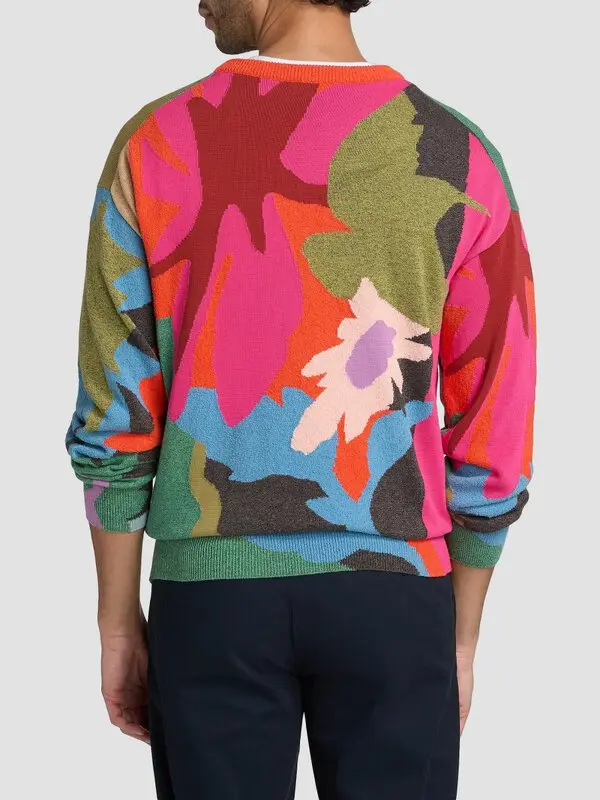 Paul Smith Fish Cotton-nylon Crewneck Sweater
