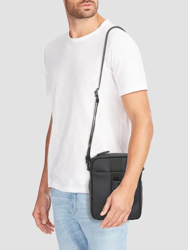 Moschino Logo Hardware Crossbody Bag - Black