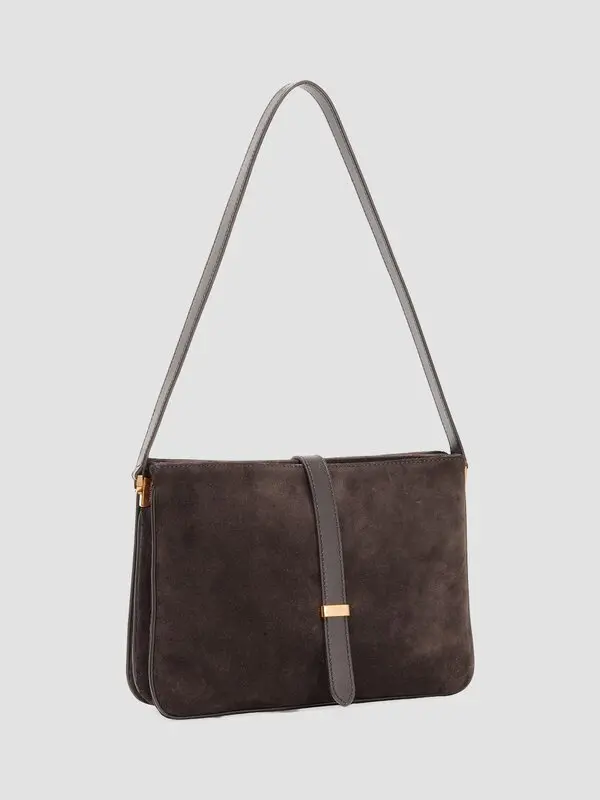 NILI LOTAN Jane Suede Shoulder Bag