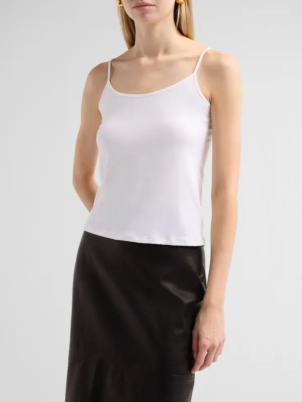 Majestic Filatures Stretch Jersey Cami - Blanc