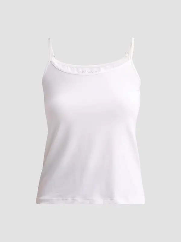 Majestic Filatures Stretch Jersey Cami - Blanc