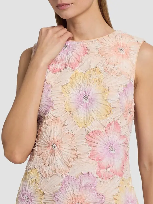 MILLY Ivette Floral Embroidered Minidress