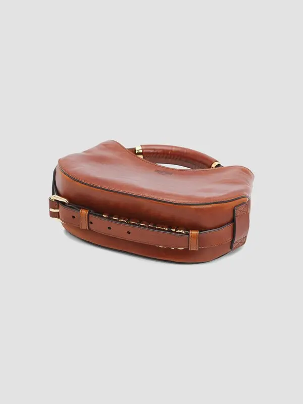 Moschino Logo Leather Top Handle Bag