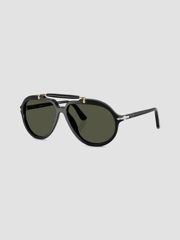 Persol 57mm Square Sunglasses - Black