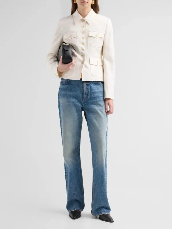 NILI LOTAN Jamison Wool Shirt Jacket