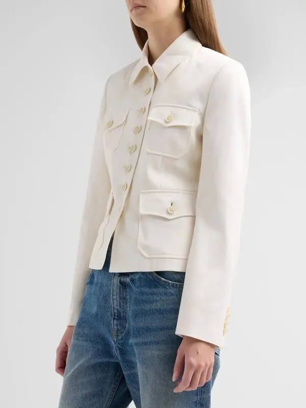 NILI LOTAN Jamison Wool Shirt Jacket