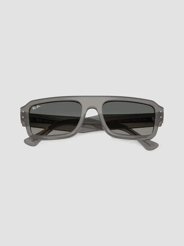 Ray-ban Rb4454 Lukas 53mm Rectangular Sunglasses - Transparent Grey