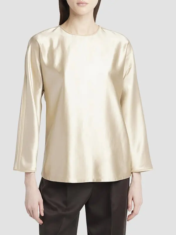 Giorgio Armani Silk Crewneck Top